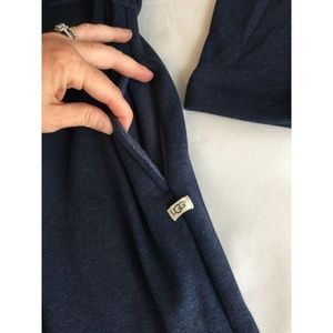 UGG | Intimates & Sleepwear | Ugg Large Robe Women Navy Blue Fleece ...